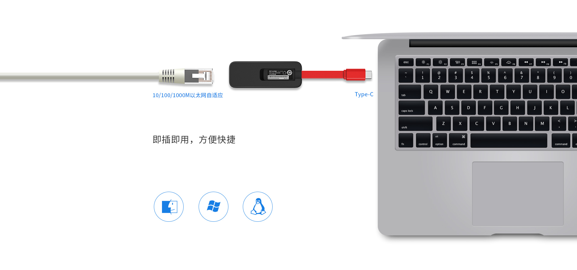 TL-UG510（红） Type-C转1000M以太网适配器 - TP-LINK官方网站